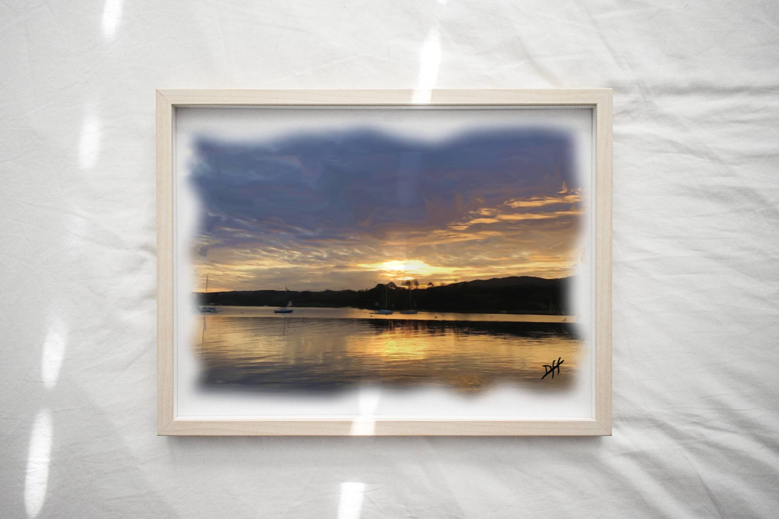 Windermere Sunset Art Print - David Howard Arts